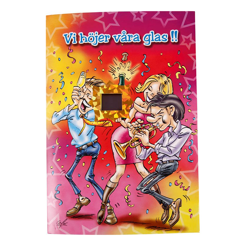 Grattiskort med Digitala Siffror - Partykungen.se